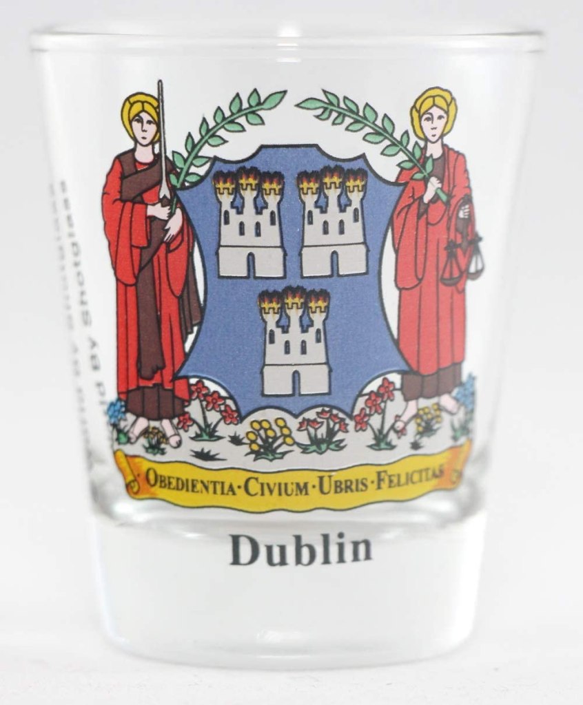 Dublin Ireland Coat Of Arms Shot Glass - World by Shotglass