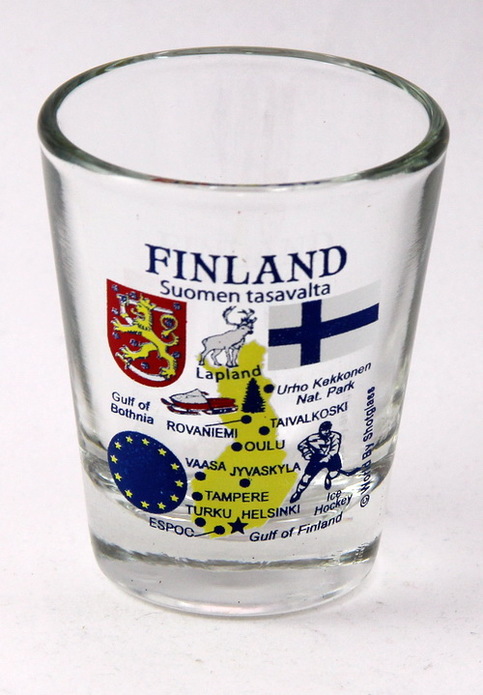 Finland EU Series Landmarks and Icons Shot Glass - World by Shotglass