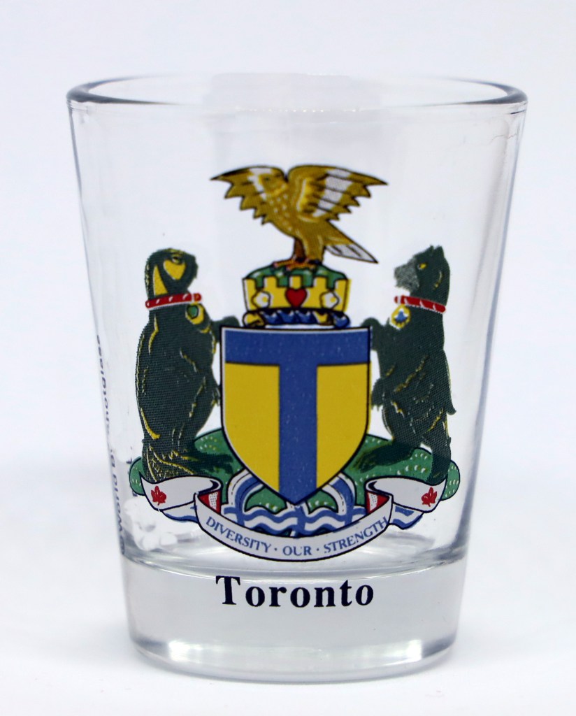Toronto Ontario Canada Coat Of Arms Shot Glass - World by Shotglass
