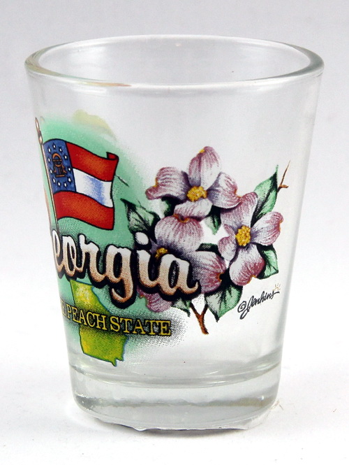 Georgia Peach State Elements Shot Glass - World by Shotglass
