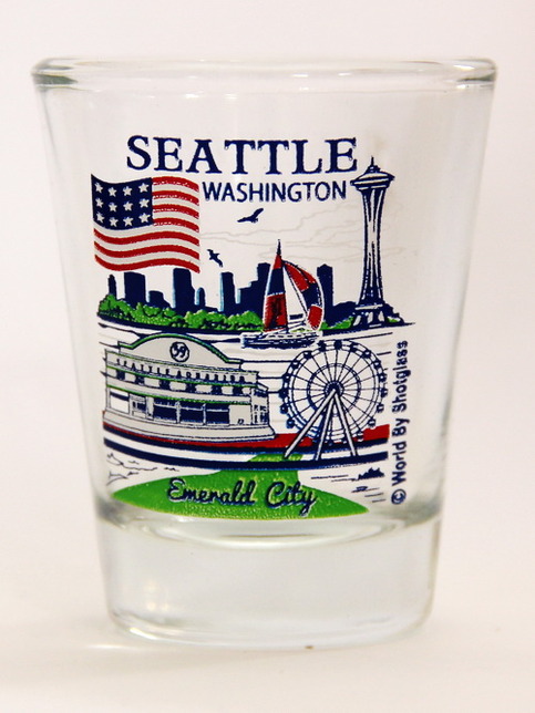 Seattle Washington Great American Cities Collection Shot Glass