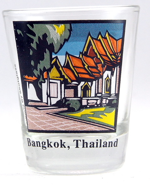 Bangkok Thailand Shot Glass - World by Shotglass