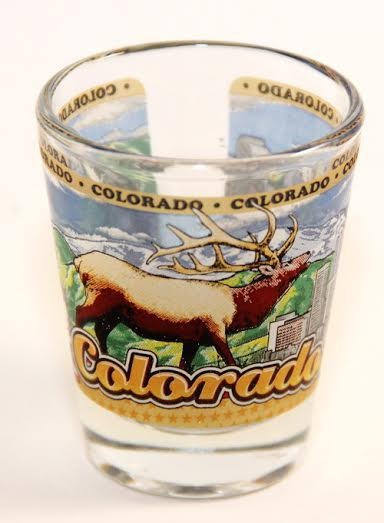 Colorado State Wraparound Shot Glass - World by Shotglass