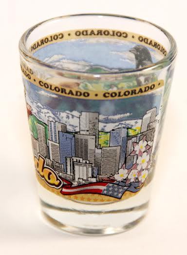 Colorado State Wraparound Shot Glass - World by Shotglass