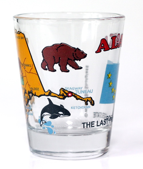 Alaska The Last Frontier State All-American Collection Shot Glass ...