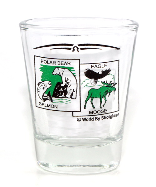 Alaska State Scenery Green New Shot Glass