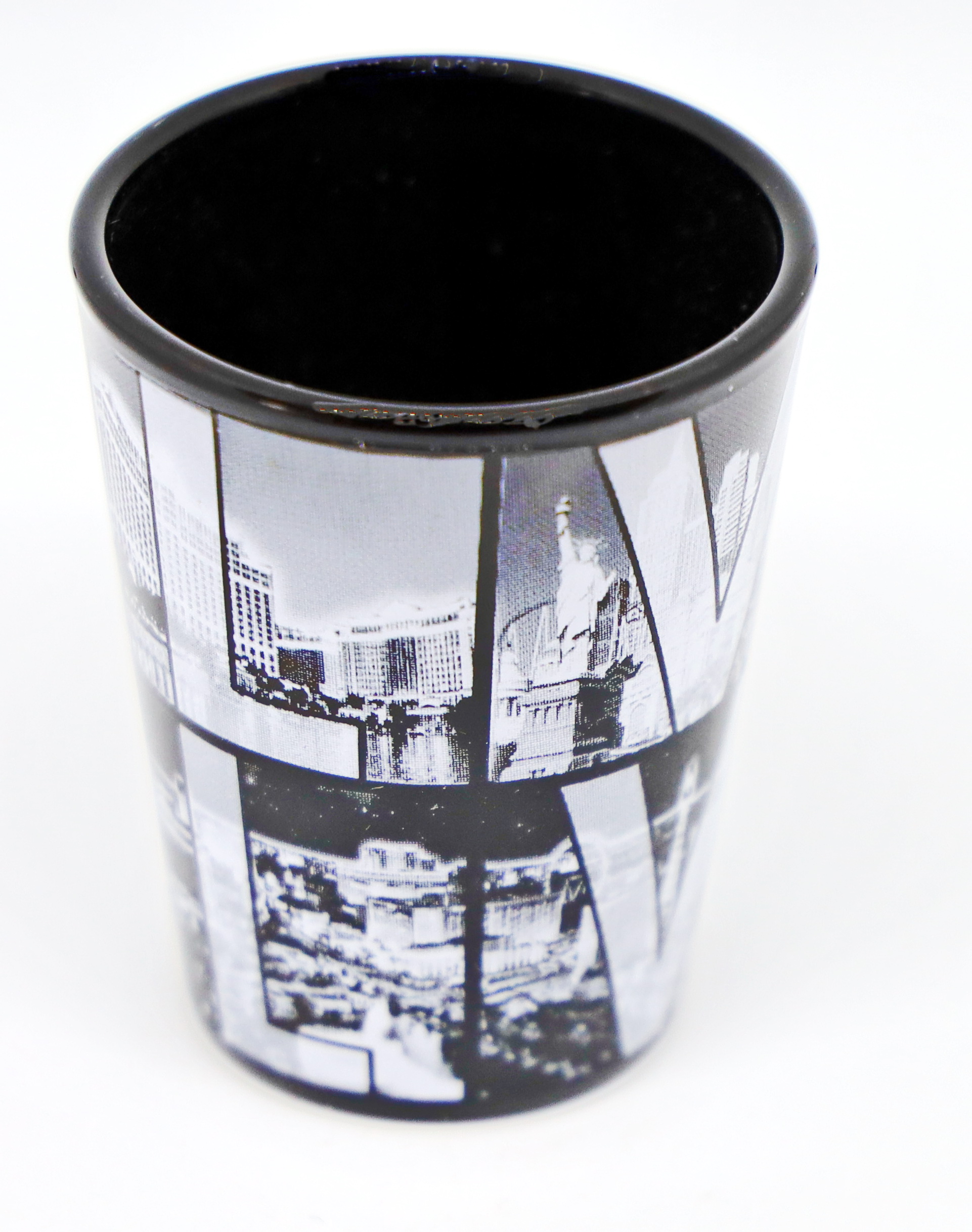 Las Vegas Nevada Black B & W Window Letters Shot Glass - World by Shotglass
