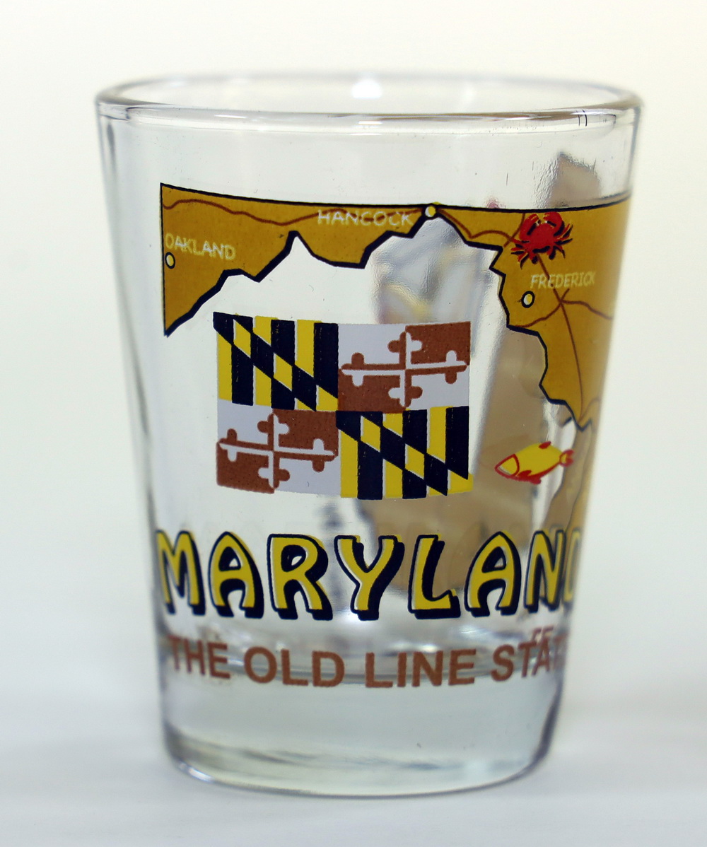 Maryland The Old Line State All-American Collection Shot Glass - World ...