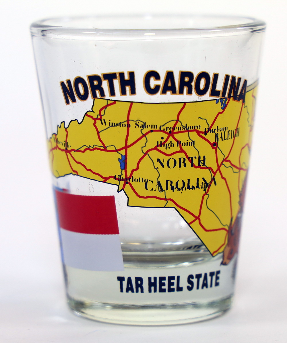North Carolina The Tar Heel State All-American Collection Shot Glass ...