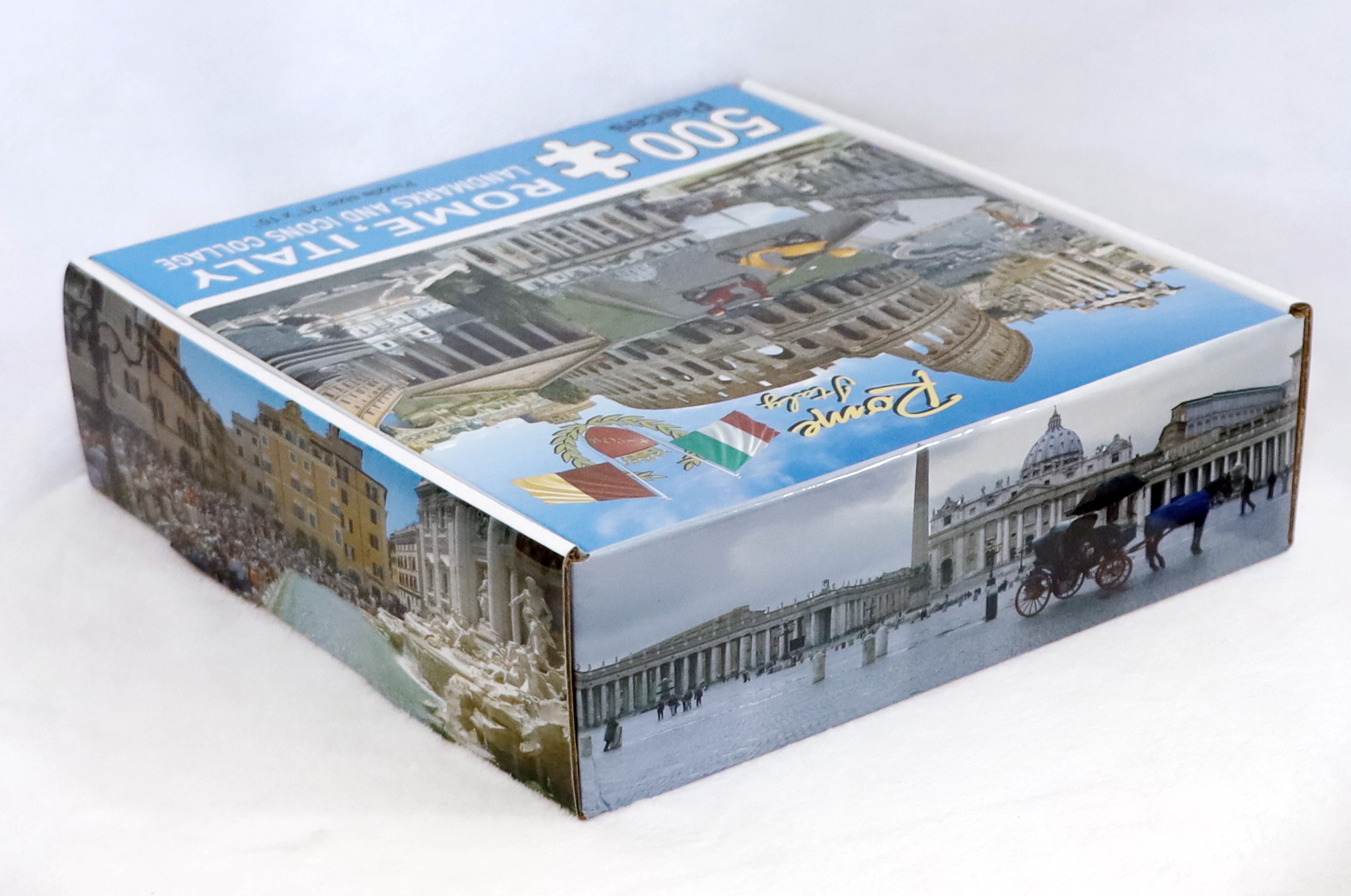 Rome Italy Landmarks and Icons Collage Jigsaw Puzzle 500 pcs (21" x 15 ...