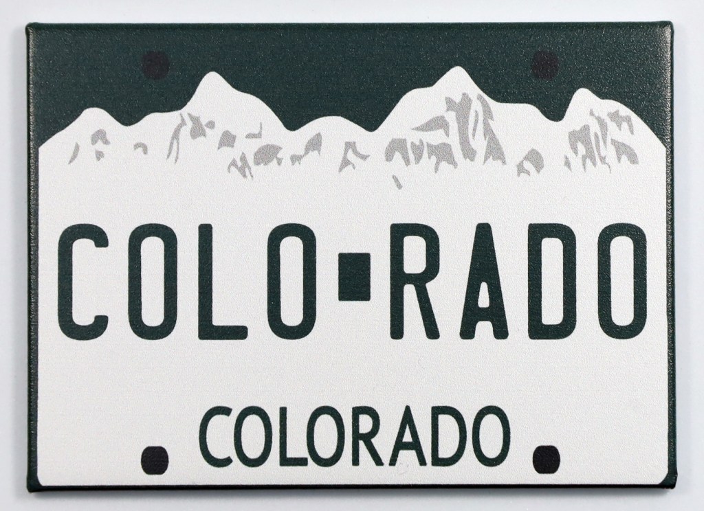 Colorado License Plate Fridge Collector's Souvenir Magnet 2.5" X 3.5 ...