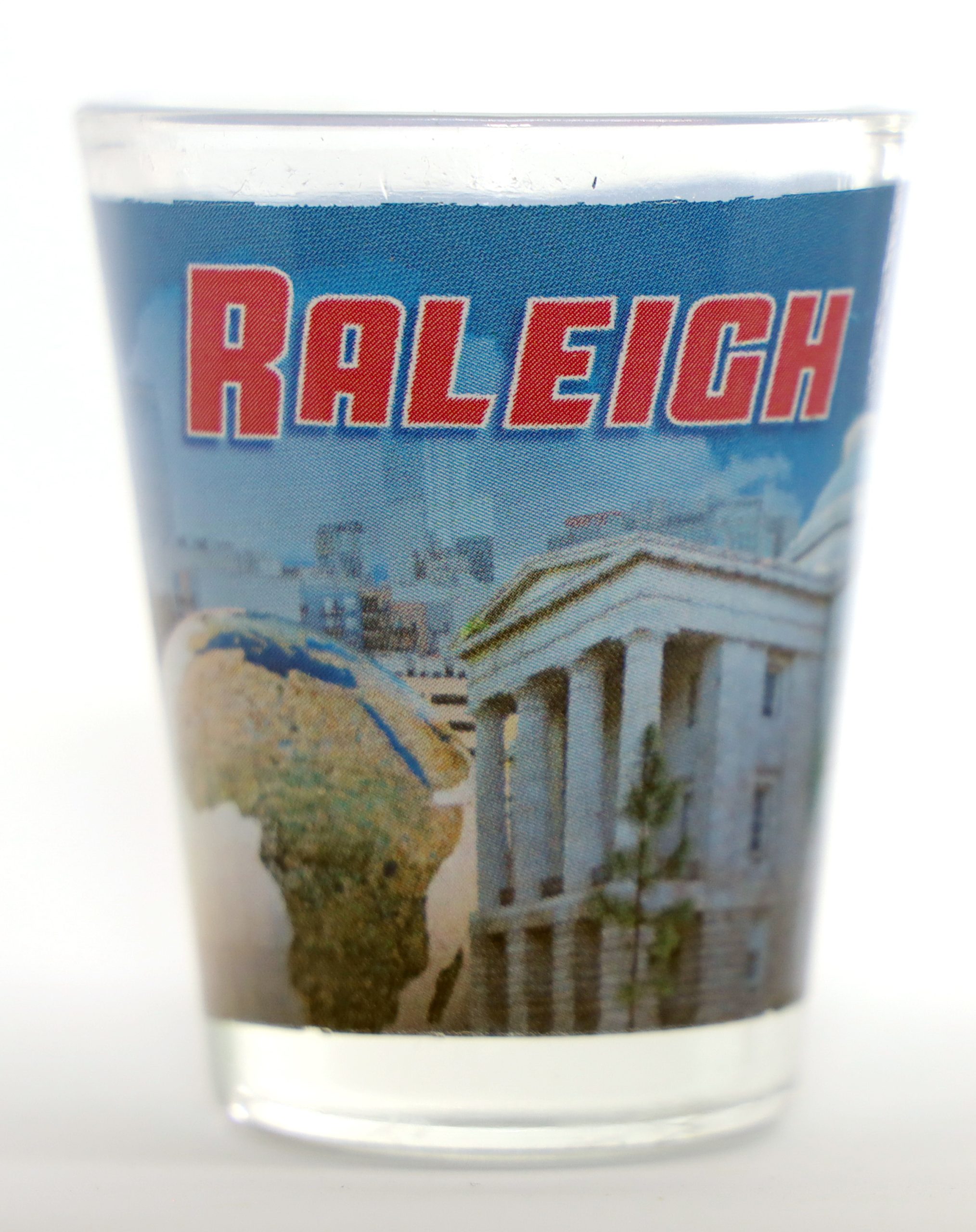 Raleigh North Carolina Blue Sky Photo Collage Shot Glass - World by ...