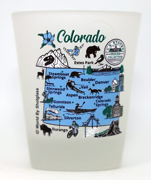 Colorado US States Series Collection Shot Glass - World by Shotglass