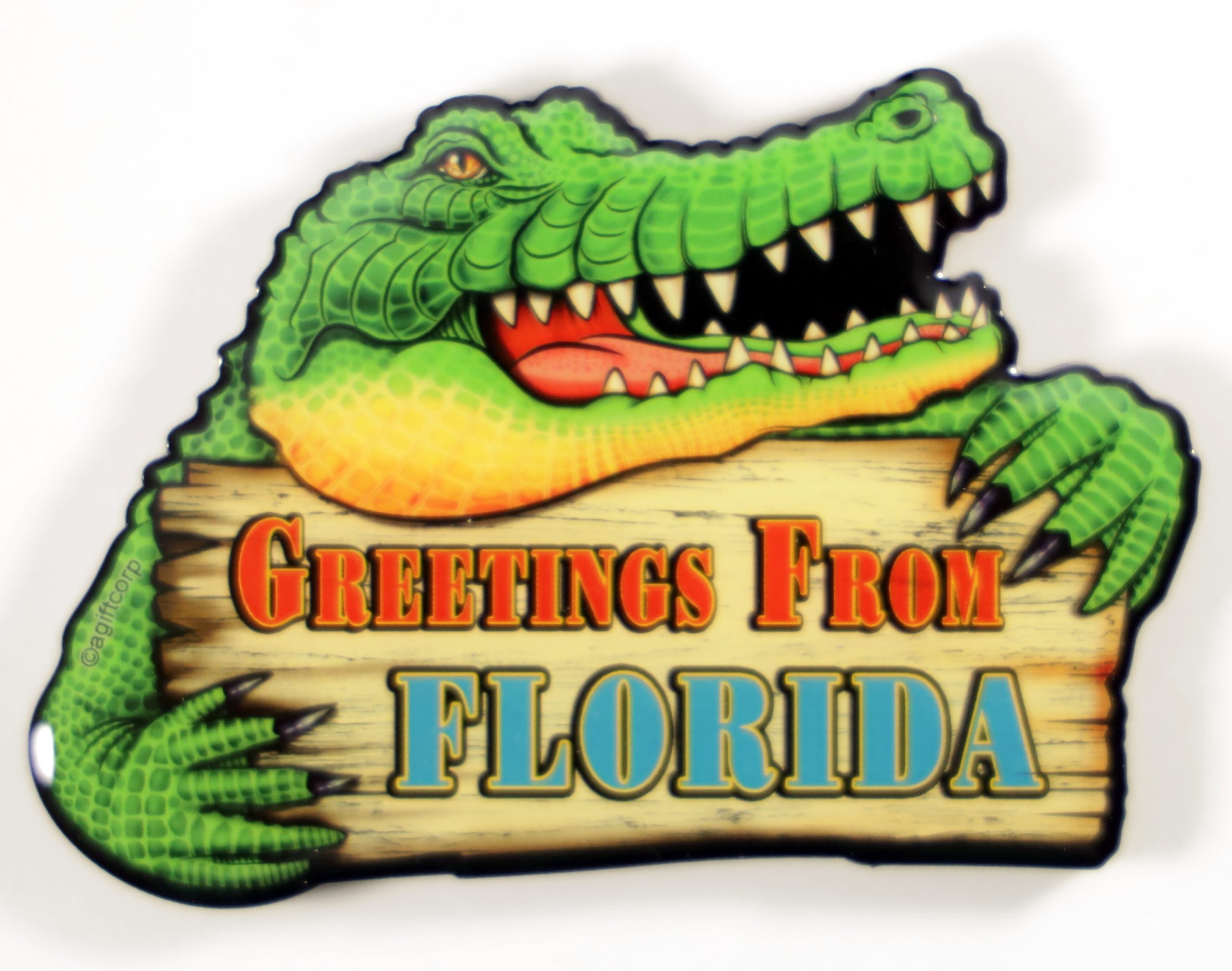 Florida Gator Greetings Sign MDF