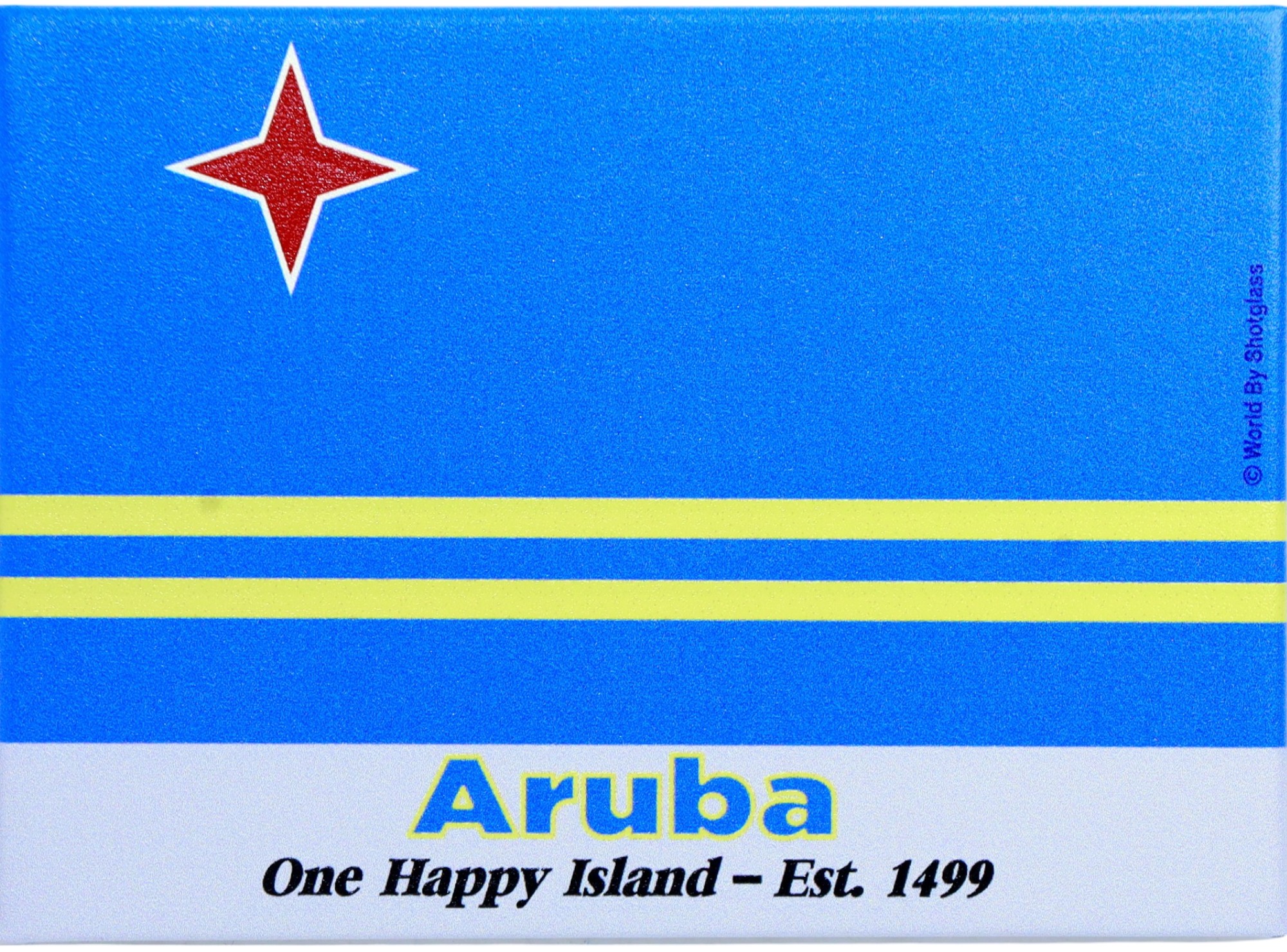 Aruba Flag Caribbean Fridge Collector's Souvenir Magnet