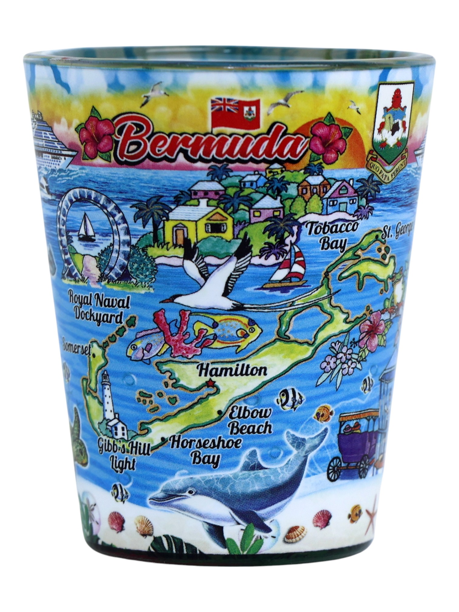 Bermuda Sunset Shot Glass