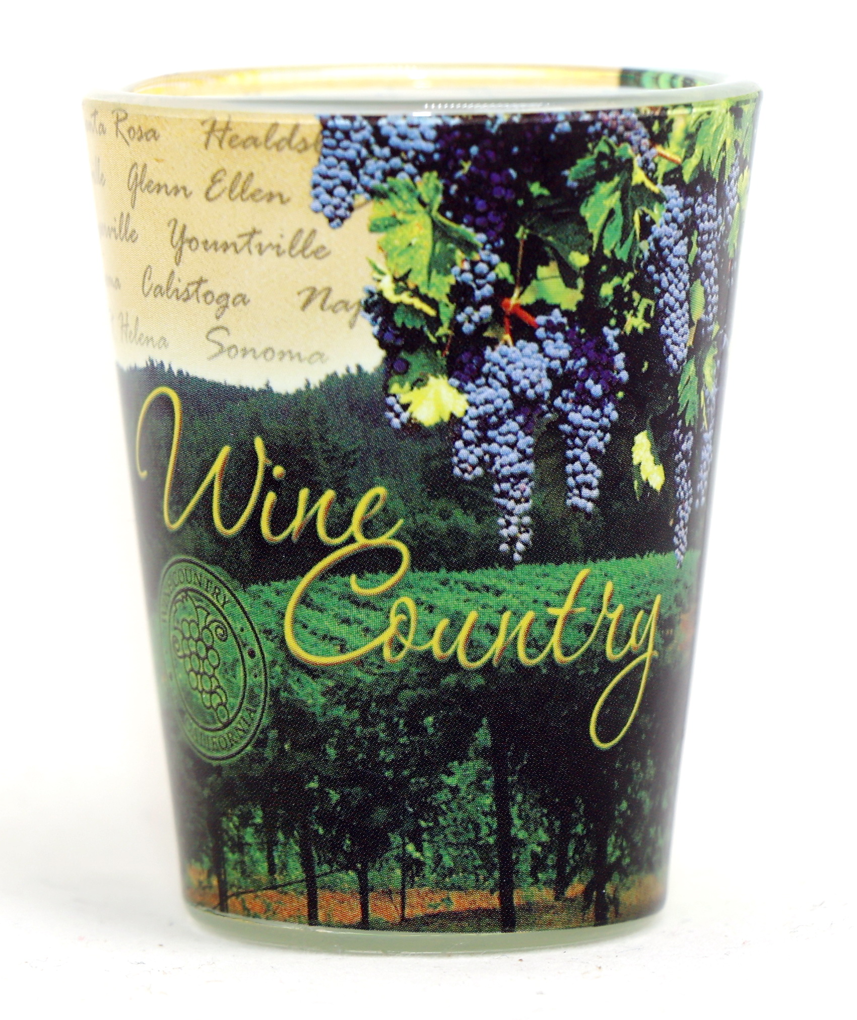 California Stamp Design Shot Glass