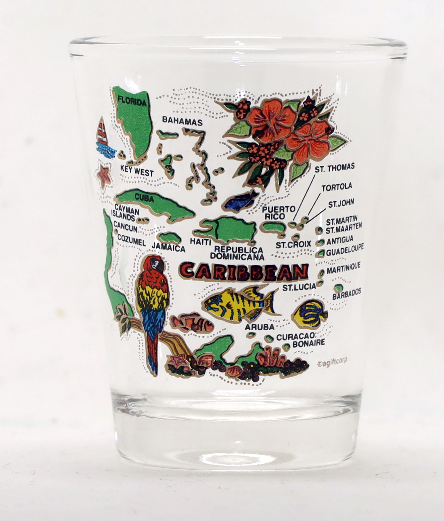 Caribbean Map Classic Design
