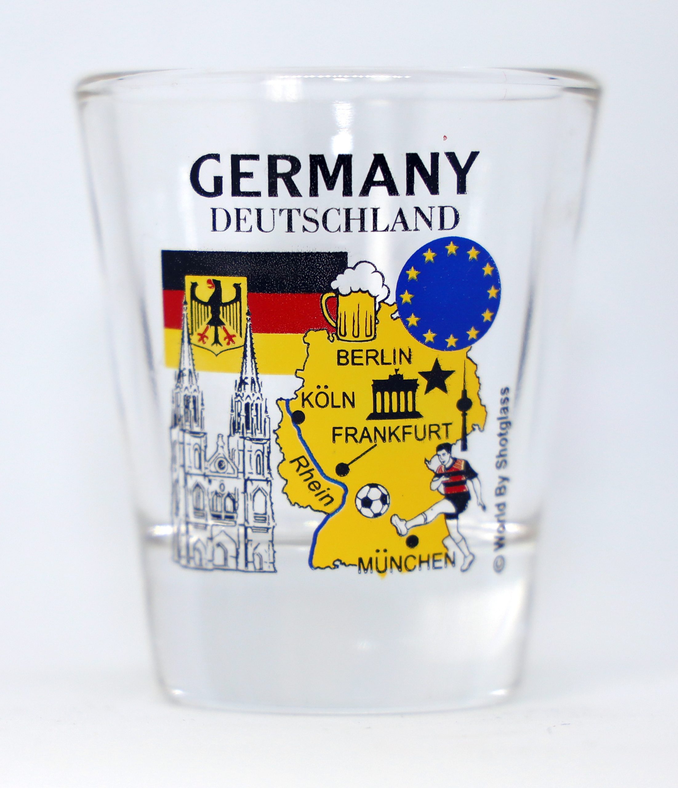 Germany EU Series Landmarks and Icons Collage Shot Glass
