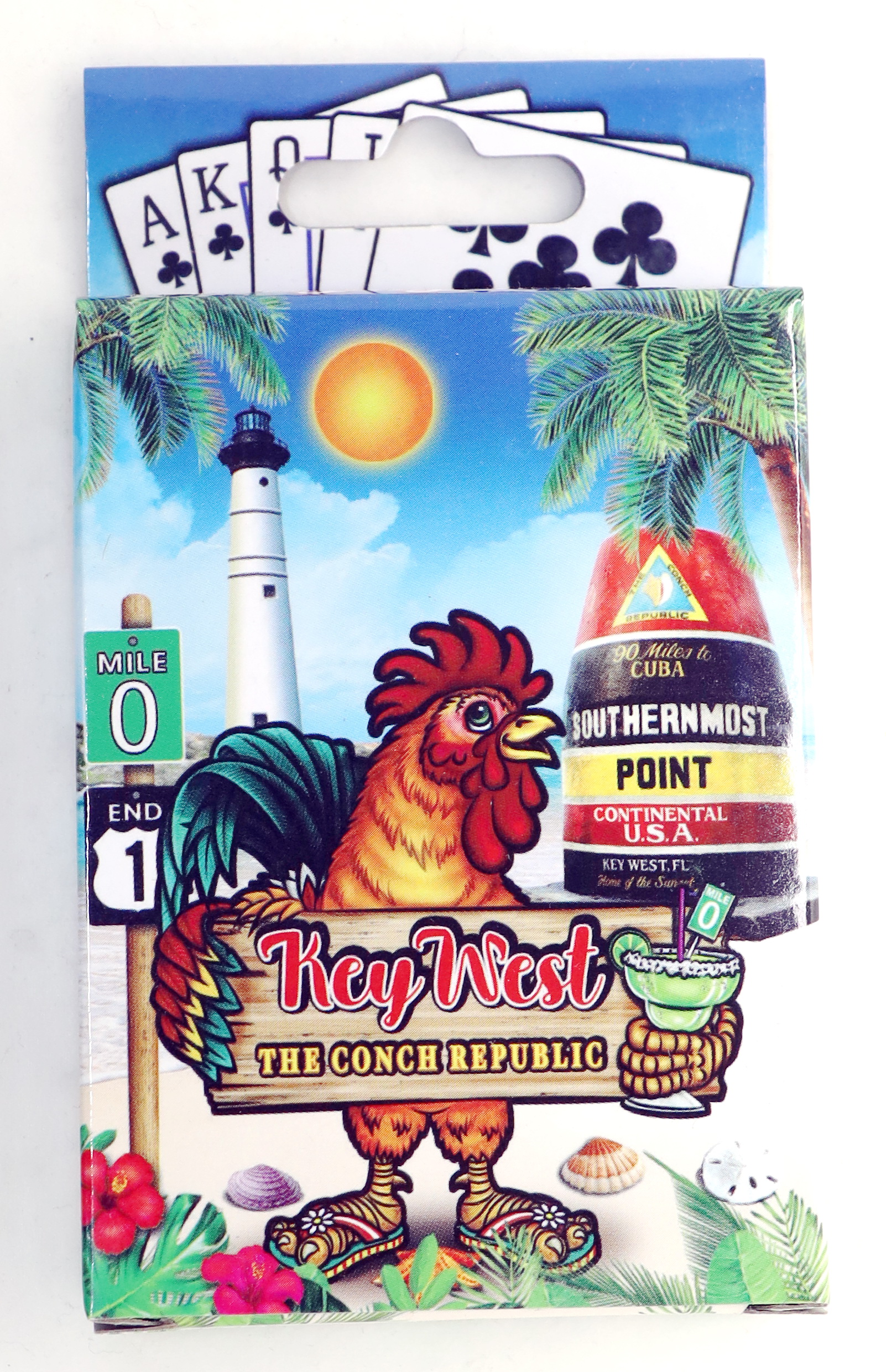 Key West Florida Rooster Collectible Souvenir Playing Cards