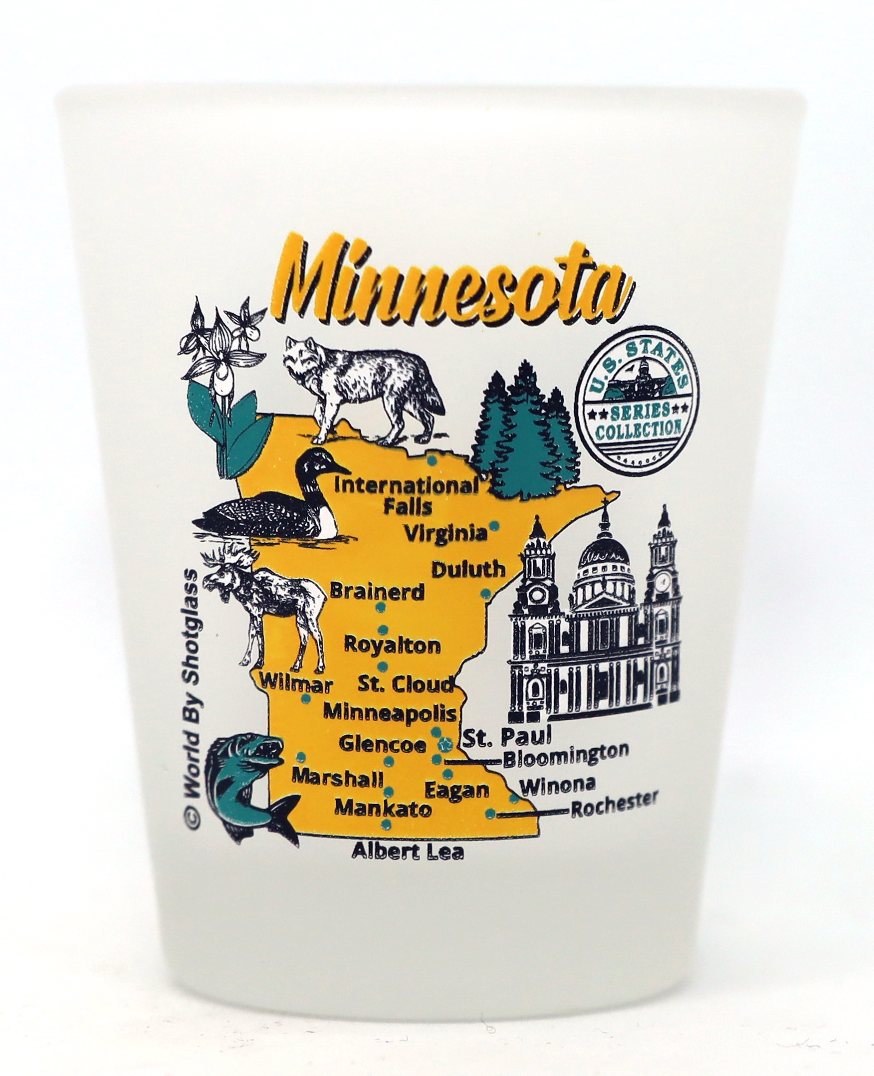 Minnesota US States Series Collection Shot Glass