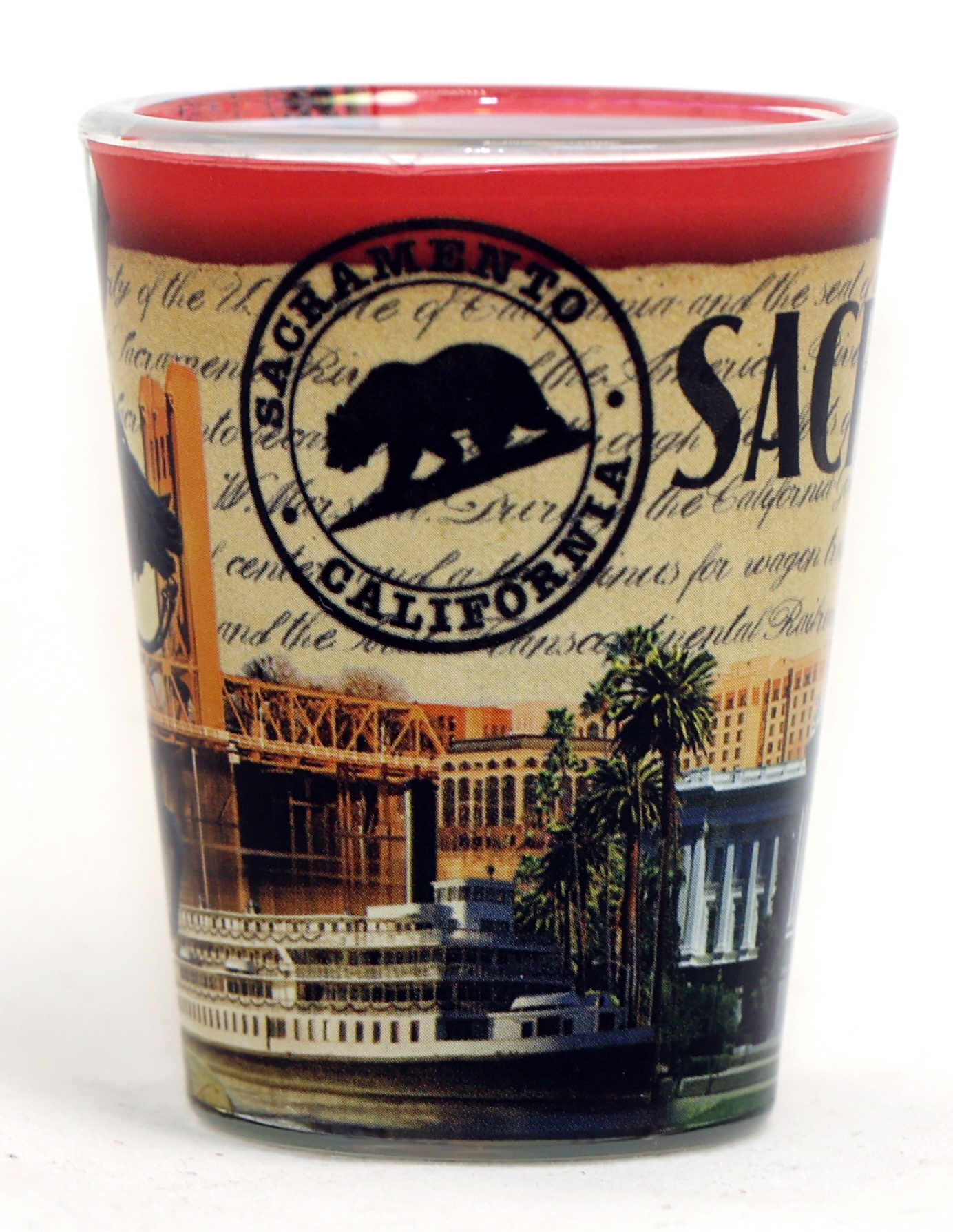 Sacramento California Photo Collage Shot Glass