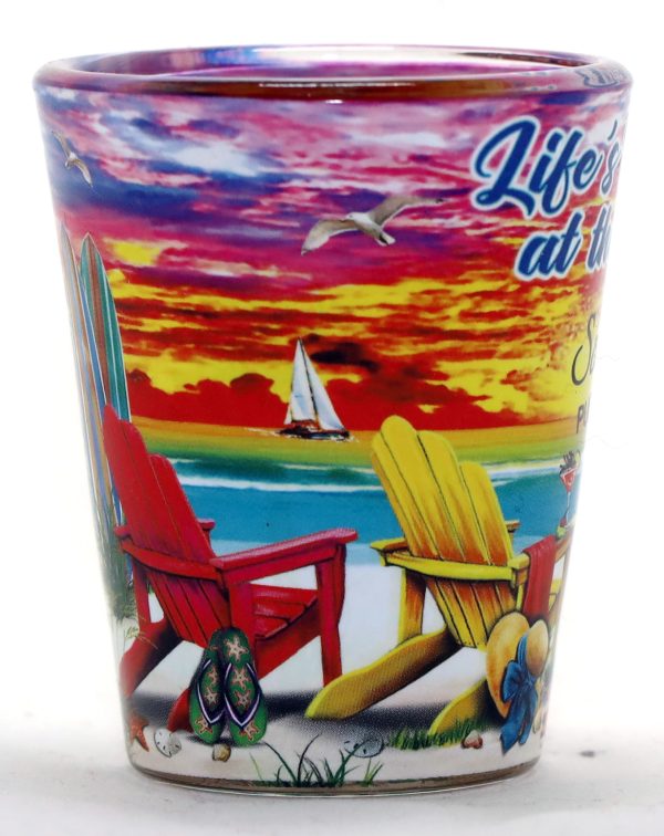 San Juan Puerto Rico Life's Better At The Beach Shot Glass