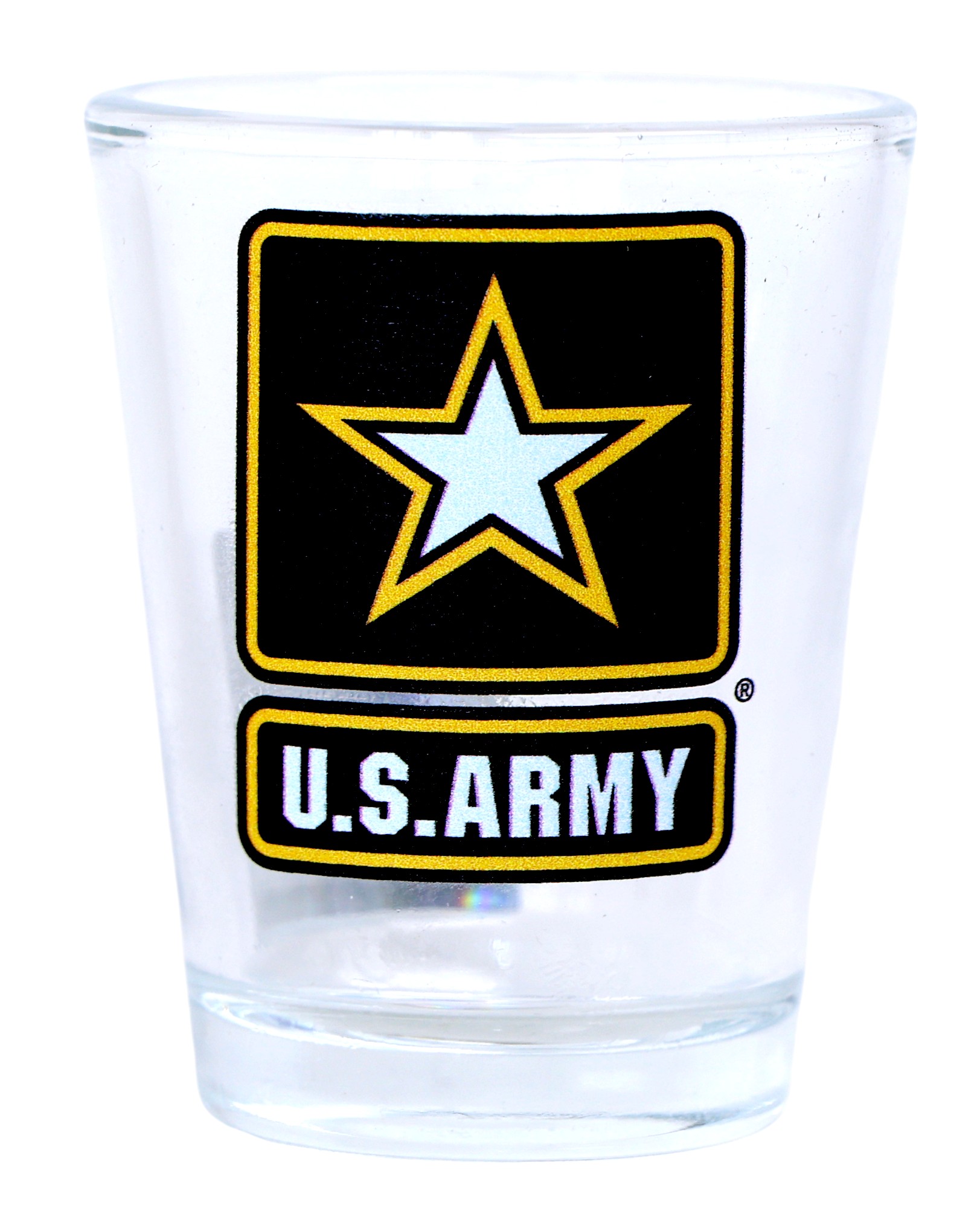 US Army Khaki Photo Shot Glass