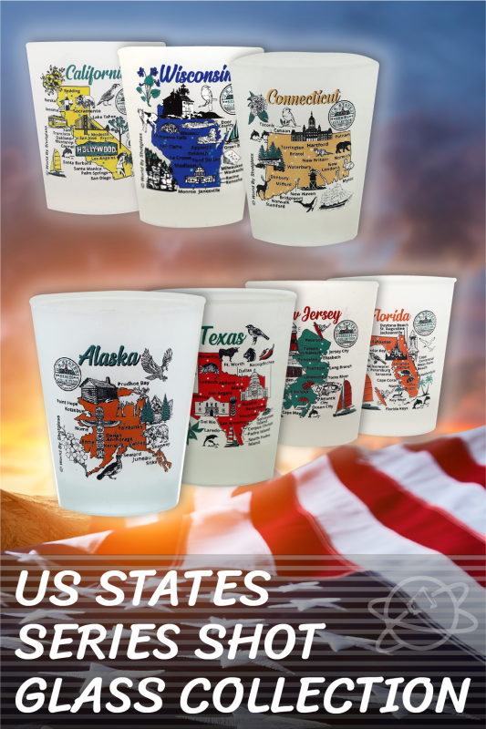 US States Series Shot Glass Collection Archives | World by Shotglass