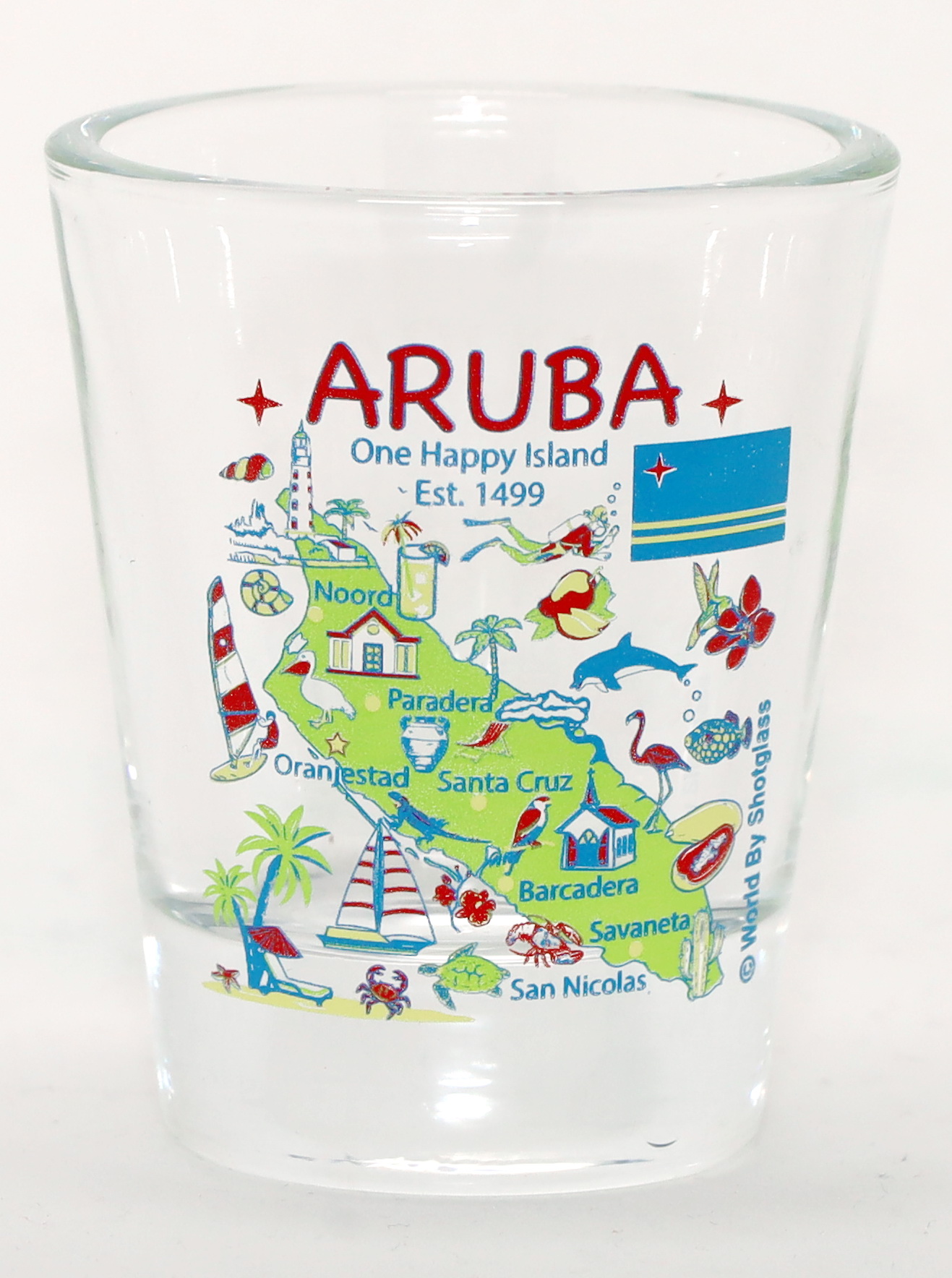 Aruba Sea Shells Boxed Shot Glass Set