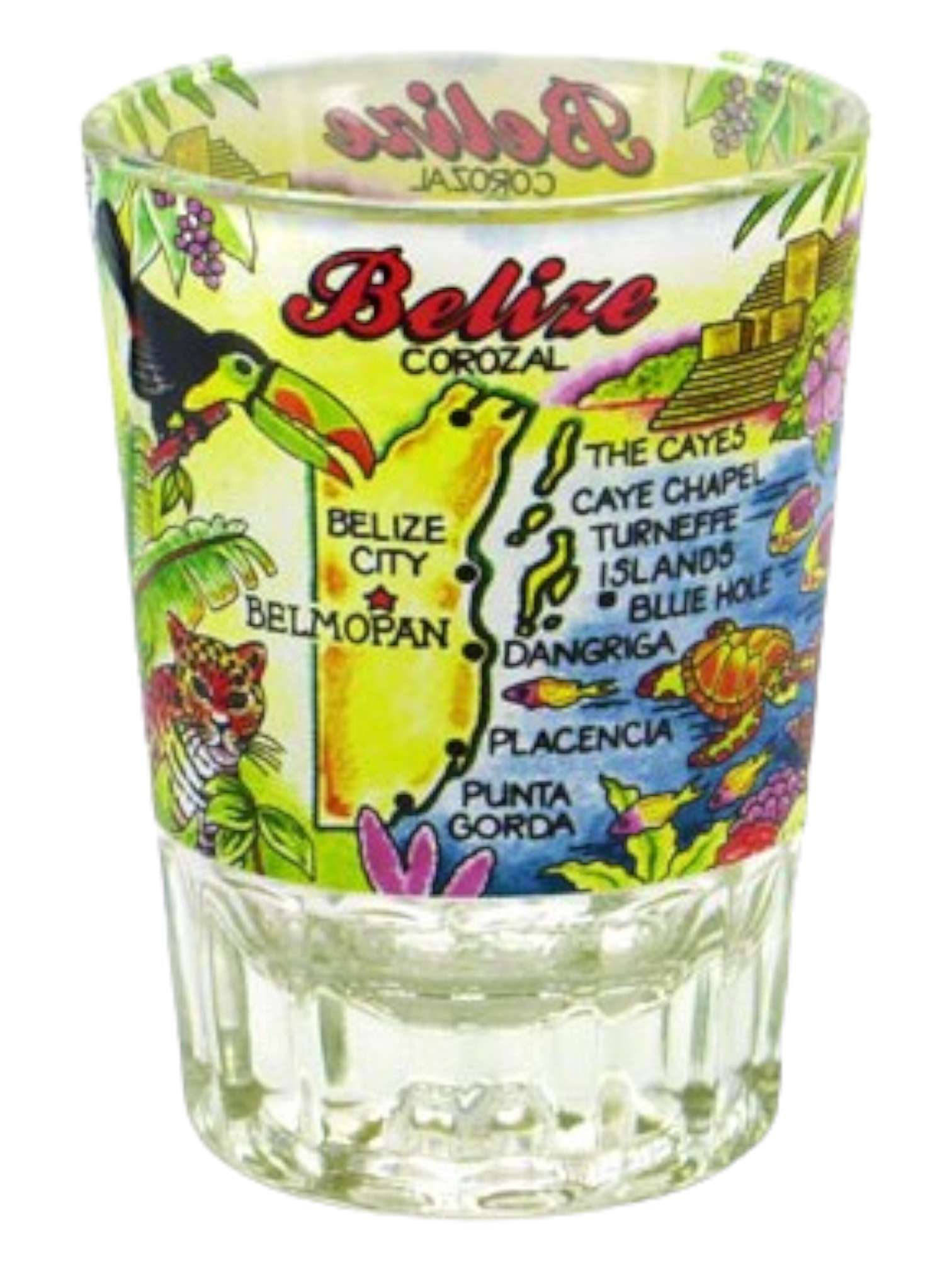 Belize Double Shot Glass